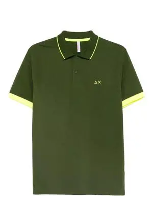 SUN 68 Logo-embroidered Polo Shirt - Green