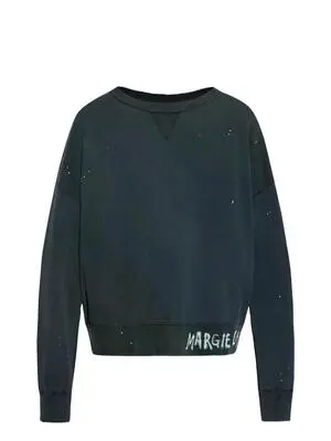 MAISON MARGIELA Logo-print Sweatshirt - Blue