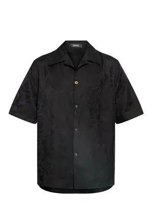 Versace Barocco-jacquard Shirt - Black