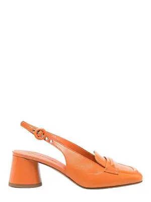 HALMANERA 60mm Slingback Pumps - Orange
