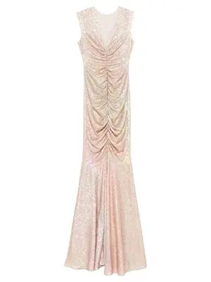 Norma Kamali Sequin Gown - Neutrals
