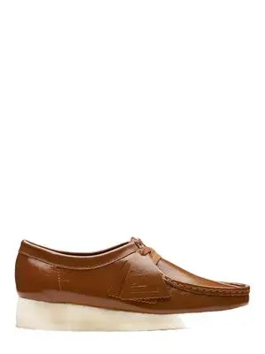 Clarks Wallabee Dusk Pat Loafers - Brown