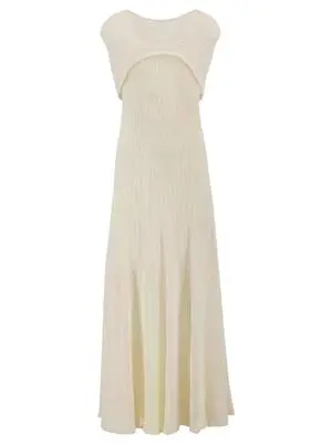 Khaite Thora Maxi Dress - Neutrals