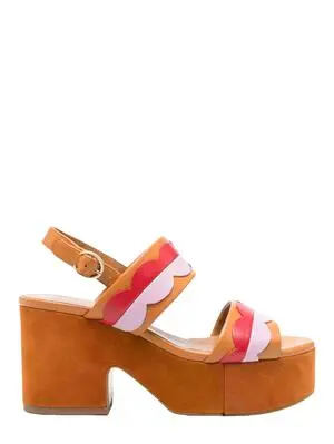 Clergerie 80mm Cloud Platform Sandals - Orange