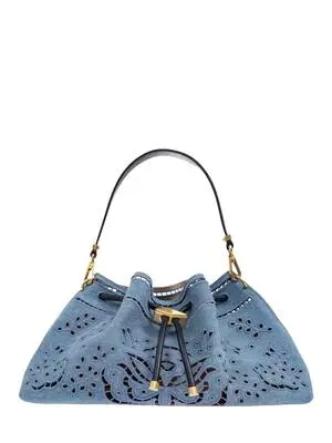 JIMMY CHOO Cinch Bucket Bag - Blue