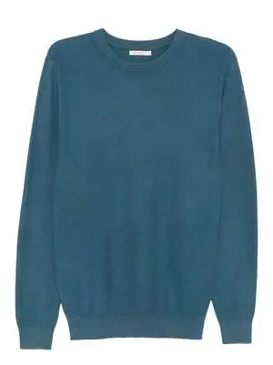 SUN 68 Piqué-weave Cotton Sweater - Blue