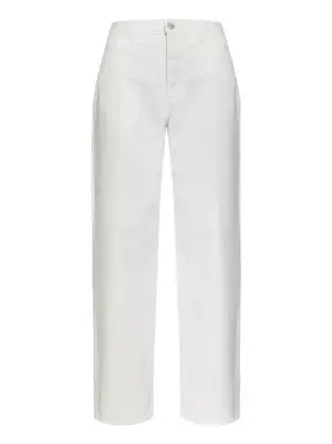 BY MALENE BIRGER Cotton Straight Leg Jeans - White