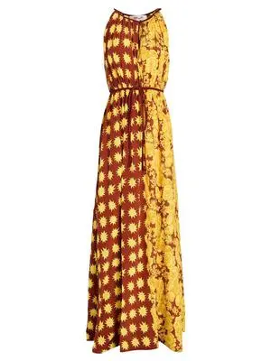 Diane Von Furstenberg Darla Printed Maxi Dress - Marigold