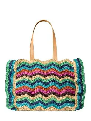 BTB LOS ANGELES Skye Ruffle Tote - Multi
