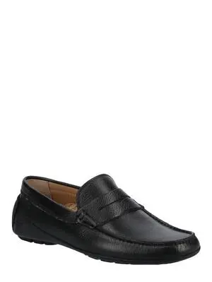 Taft Leather Driver Moccasins Black