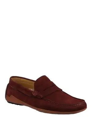 Taft Leather Driver Moccasins Bordeaux