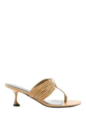 Proenza Schouler Ruched-upper Stiletto Sandals - Neutrals