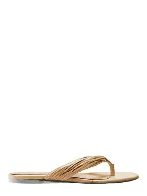 Proenza Schouler Pleated Thong Sandals - Neutrals