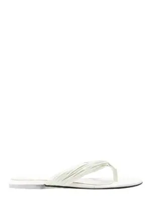 Proenza Schouler Pleated-strap Flat Sandals - White