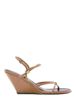 Proenza Schouler Strappy Wedge Sandals - Brown