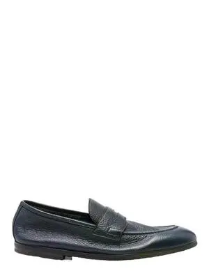 BARRETT Pebbled-Texture Loafers