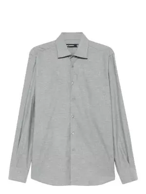 Karl Lagerfeld Cutaway-collar Shirt - Grey