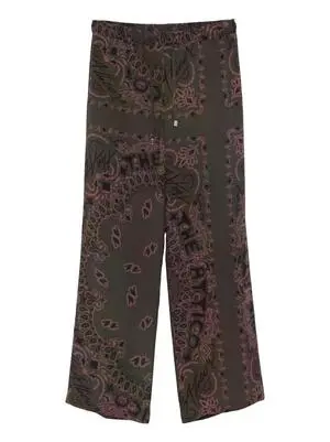 Attico Paisley-print Trousers - Green