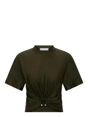 Rabanne Cropped T-shirt - Green