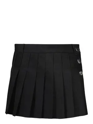 Rabanne Pleated Mini Skirt - Black