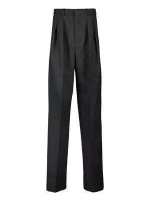 Saint Laurent Wool Trousers - Grey