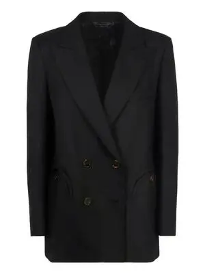BLAZÉ MILANO Virgin Wool Double-Breasted Blazer