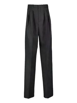Saint Laurent Wool Trousers - Black