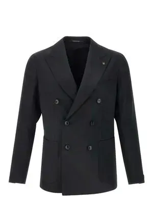 Tagliatore Wool Blazer - Black