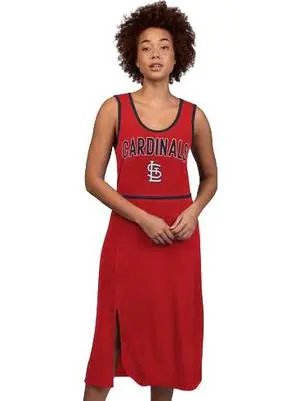 G-III 4HER BY CARL BANKS St. Louis Cardinals Center Field Maxi Dress - Red