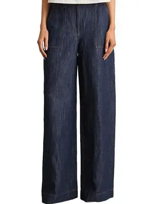 REISS Petites Ashby Pants - Indigo