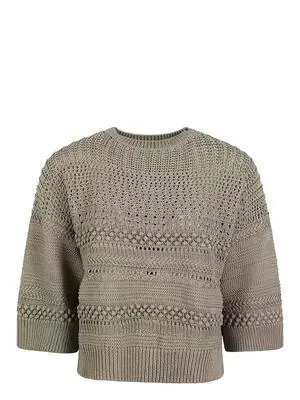 FABIANA FILIPPI Cropped Open-Knit Jumper