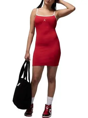 JORDAN Slim Minidress - Varsity Red/ White/ White