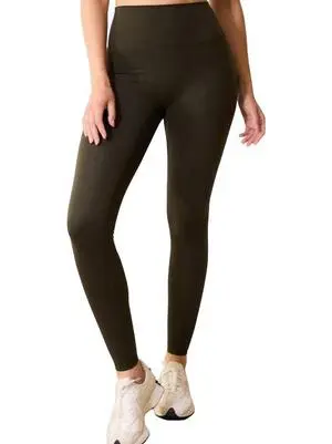 LOVALL 24/7 Revitalise High Waisted Leggings - Deep Olive