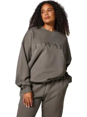 LOVALL Oversized Crewneck Sweatshirt - Slate Green
