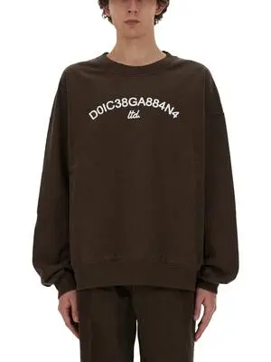 Dolce & Gabbana Dolce & Gabbana Logo Sweatshirt Brown