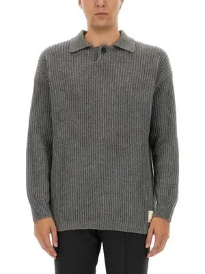 Emporio Armani Wool Jersey Pullover - Grey