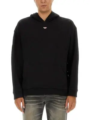 Diesel S-boxt-hood-d Sweatshirt - Black