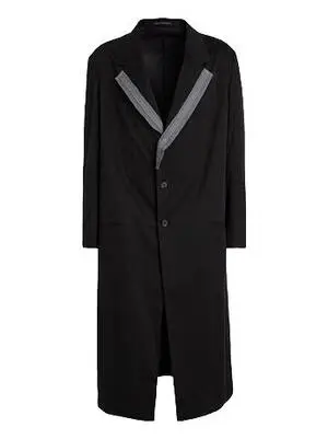 Y'S YOHJI YAMAMOTO Woven Overcoat - Black