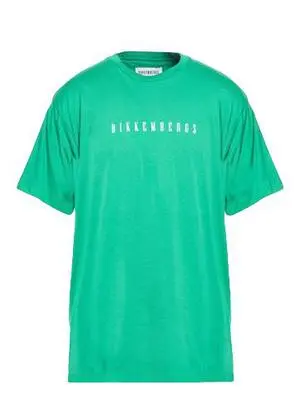 BIKKEMBERGS T-shirt Size Cotton, Elastane - Green