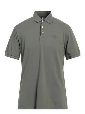 NORTH SAILS Polo Shirt Military Size Cotton - Green