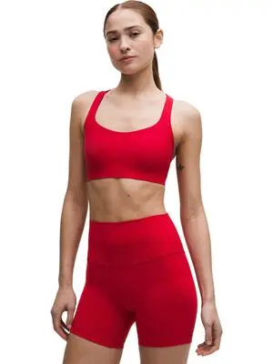Lululemon Flexyflex Strappy Yoga Bra - Oxford Red