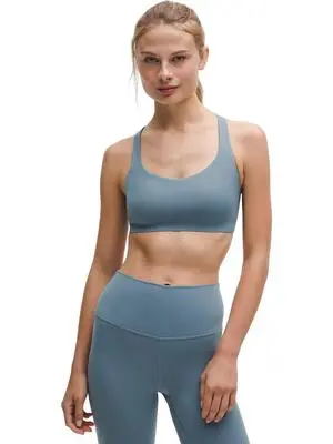 Lululemon Flexyflex Strappy Yoga Bra - Steel Blue