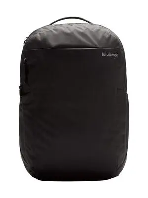 Lululemon Triple-zip Backpack 28l - Black/traverse Grey