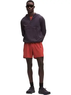 Lululemon Mile Maker Ripstop Linerless Short 6 Dare Devil