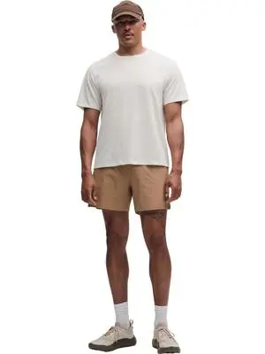 Lululemon Mile Maker Ripstop Linerless Short 6 Sand