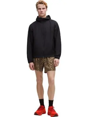 Lululemon Mile Maker Ripstop Linerless Short 6 True Leopard Multi