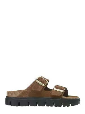 BIRKENSTOCK Arizona Double-buckle Suede Sandals - Brown