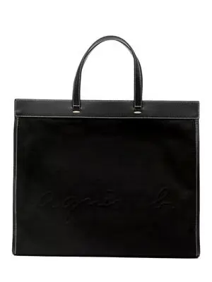 AGNÈS B. Canvas Tote - Black