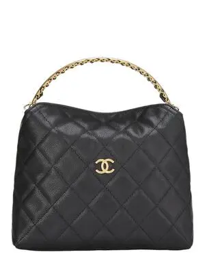 CHANEL Caviar Convertible Top Handle Bag