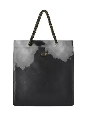 CHANEL Lambskin Turnlock Tote